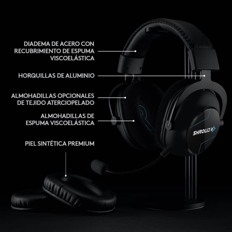 Logitech G Pro X Shroud Edition Headset Sem Fios Lightspeed Preto ...