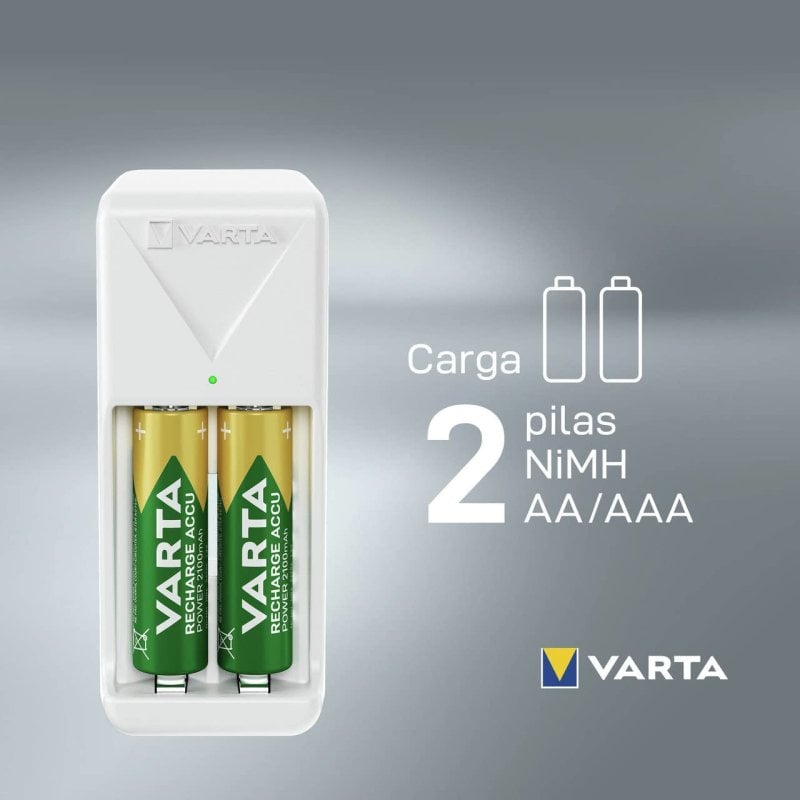 Varta Mini Charger para Pilas Recargables 2x AA 2100 mAh ...