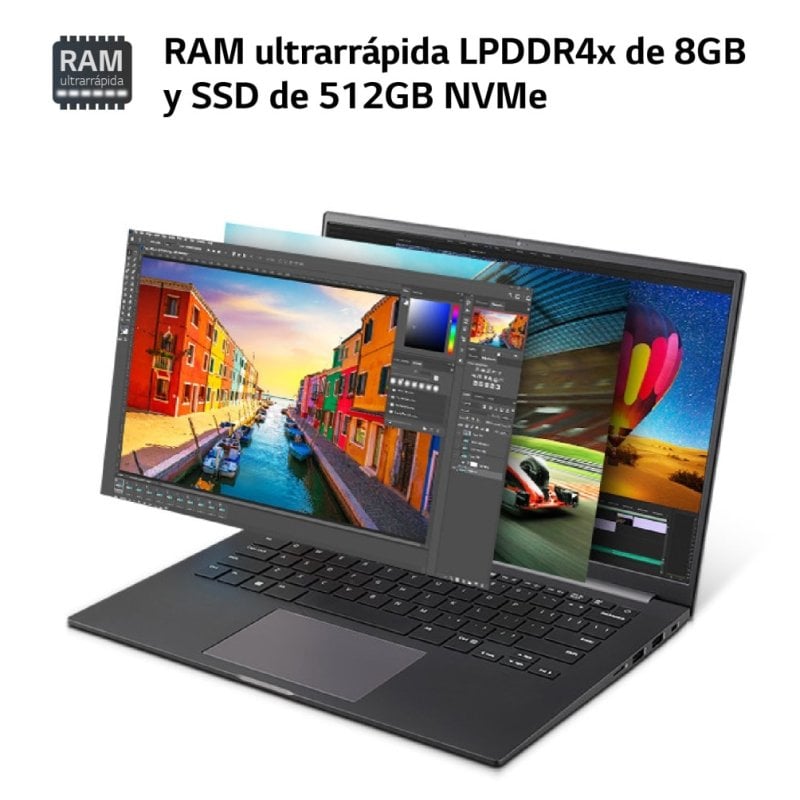 LG Ultra 16U70R AMD Ryzen 5 7530U/8GB/512GB SSD/16" | PcComponentes.com