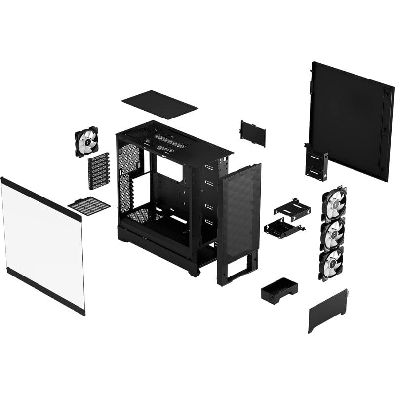 Fractal Design Pop XL Air RGB Full Tower Cristal Templado USB 3.2 Negra ...