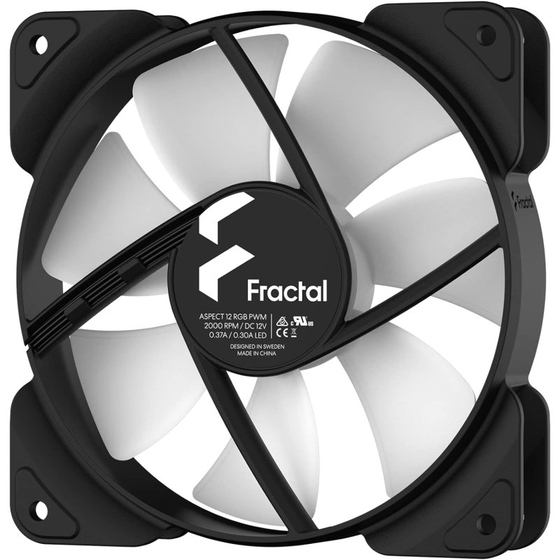 Fractal Design Aspect 12 RGB PWM Kit de 3 Ventiladores Suplementarios ...