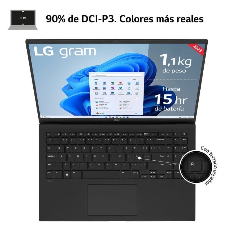 LG Gram 15Z90R-G.AP55B Intel Evo Core i5-1340P/16 Go/512 Go SSD/15 ...