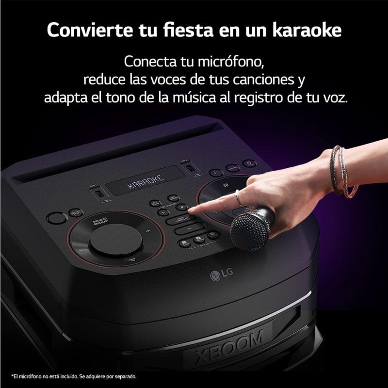 LG RNC9 Altifalante Bluetooth com Karaoke 1000W Preto | PcComponentes.pt