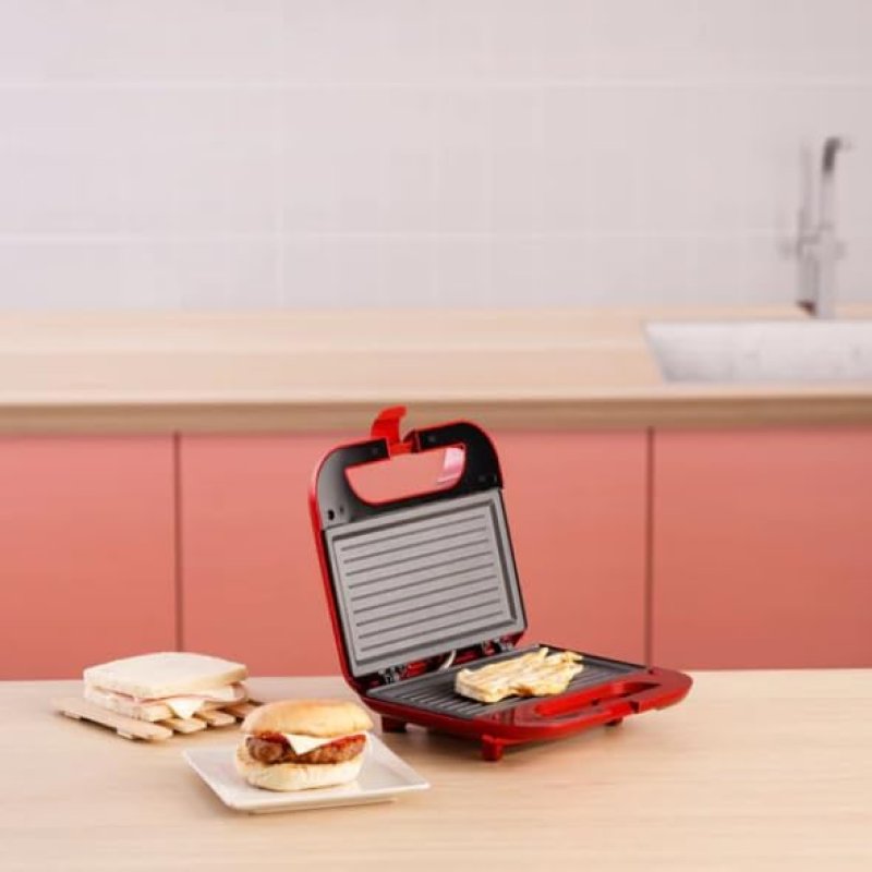 Solac Buon Panini II Sandwichera 750W Roja | PcComponentes.com