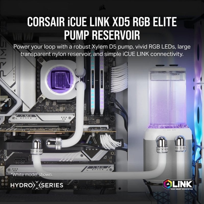 Corsair iCUE LINK XD5 RGB ELITE Combo de Bomba e Reservatório Cinzento ...
