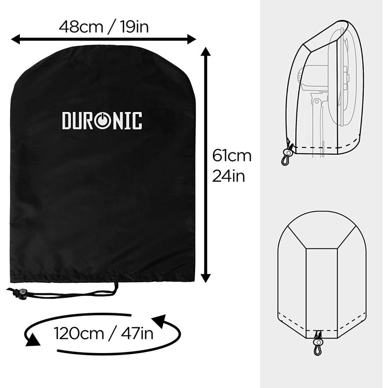 Duronic Fan Cover FN12/16 Funda Protectora para Ventiladores Hasta 40cm ...