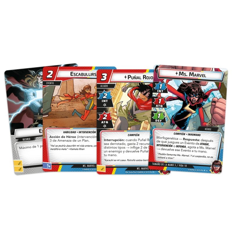 Asmodee Marvel Champions : Jeu de cartes Ms Marvel Hero Pack ...