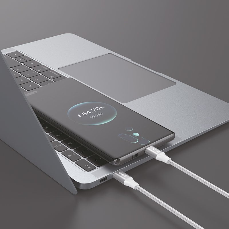 Câble USB Cool Nylon Type-C vers Lightning 1,2 m Blanc | PcComponentes.fr