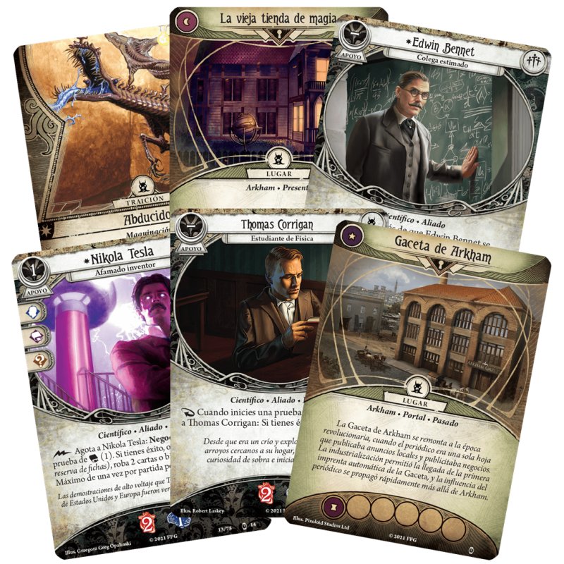 Asmodee Arkham Horror El Juego de Cartas: Maquinaciones por el Tiempo Pack de Escenario ...