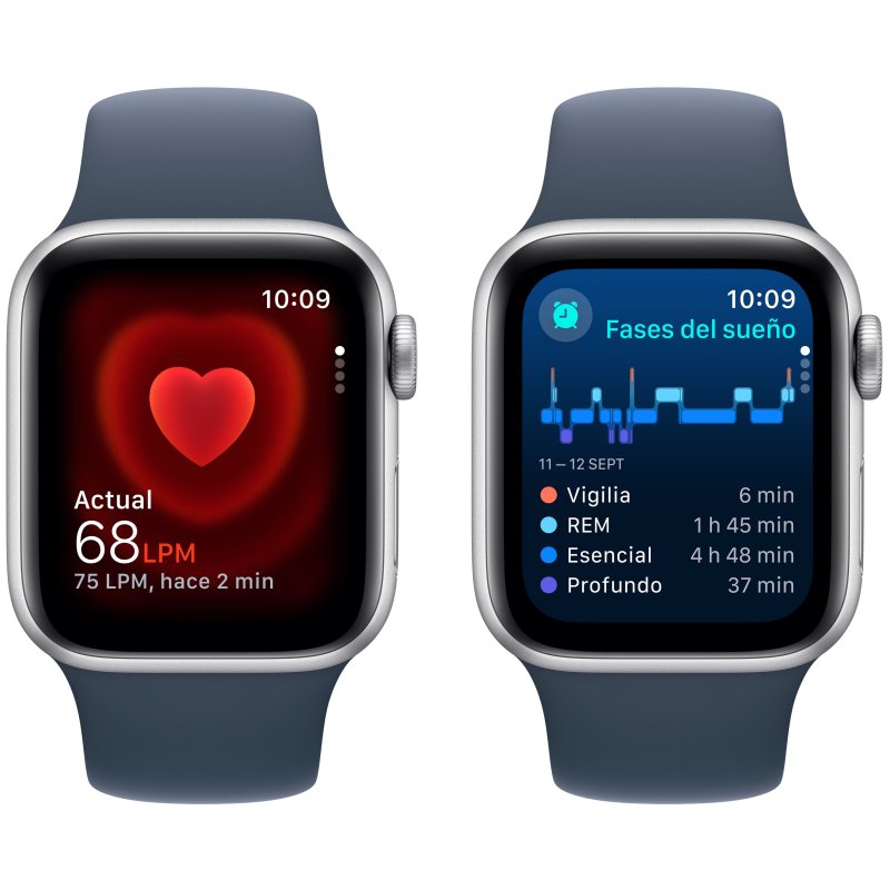 Apple Watch SE GPS + Cellular 40mm Aluminio Plata con Correa Deportiva ...