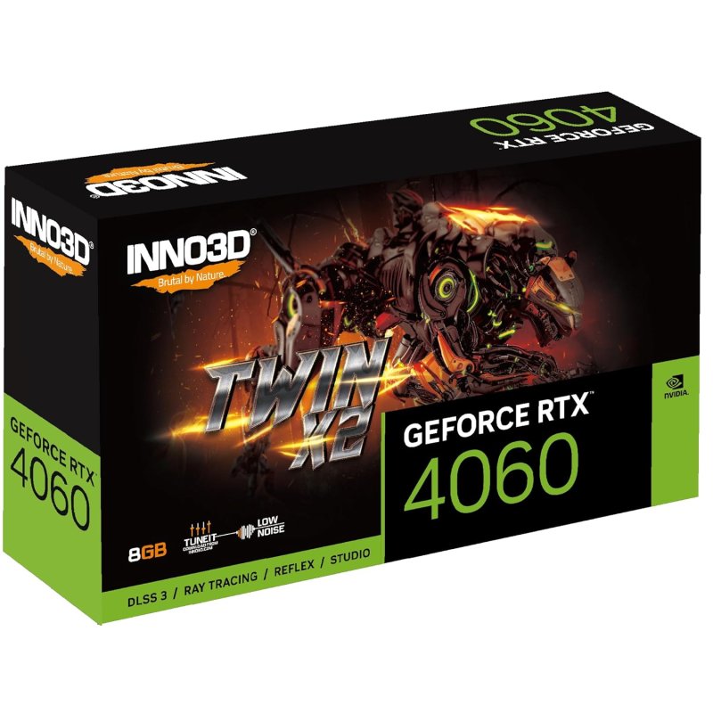 Inno3D Twin X2 GeForce RTX 4060 8GB GDDR6 DLSS3 | PcComponentes.com