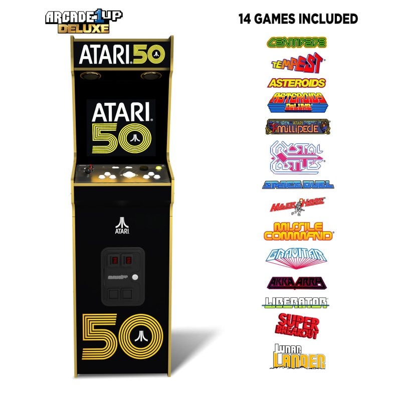Arcade1Up Atari 50th Anniversary Deluxe Arcade Machine 50 giochi in 1 ...