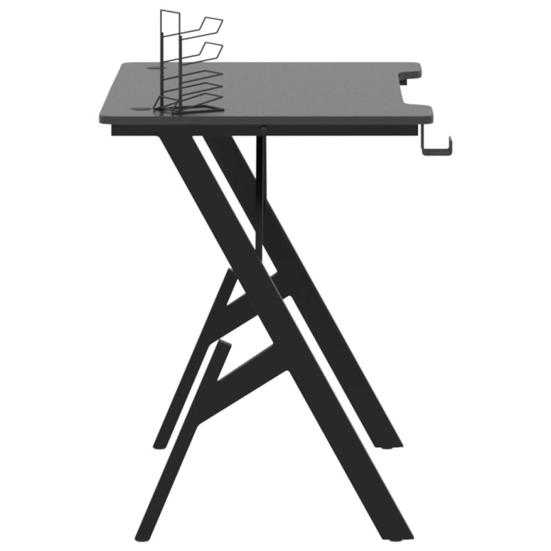 VidaXL Escritorio Gaming Patas Forma Y Negro 90x60x75cm | PcComponentes.com