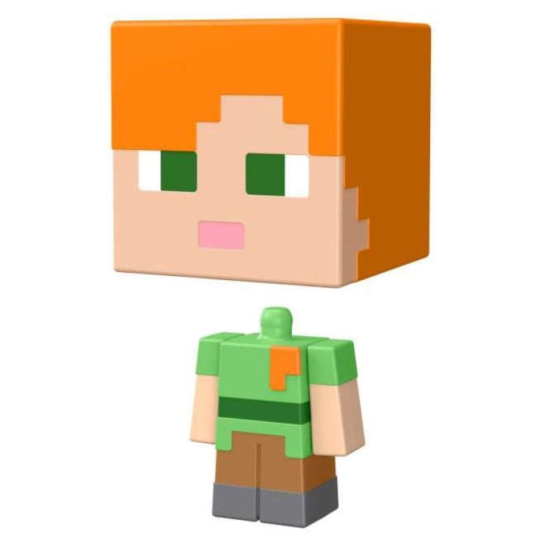 Figura Mattel Minecraft Head Mob Mini Alex | PcComponentes.pt