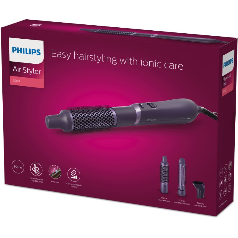 Philips Air Styler 3000 Series BHA305/00 Moldeador de Pelo 800W ...