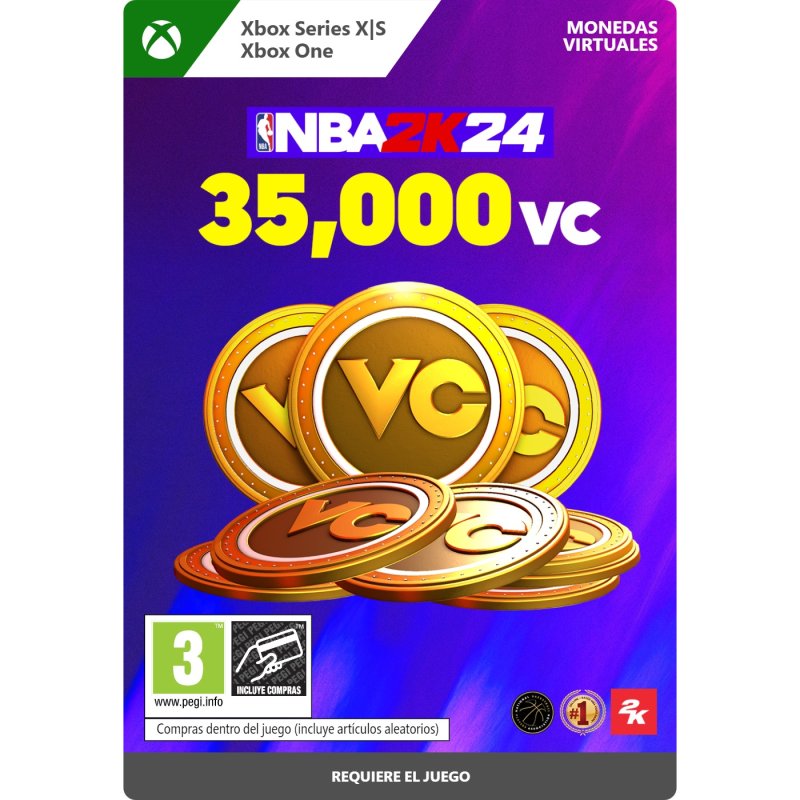 NBA 2K24 35000 VC Xbox Series X/S Xbox One Descarga Digital ...