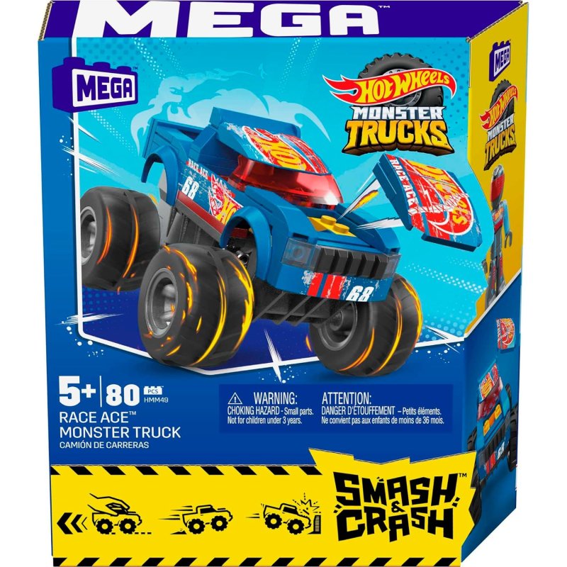 Mega Hot Wheels Smash & Crash Race Ace Monster Truck | PcComponentes.pt