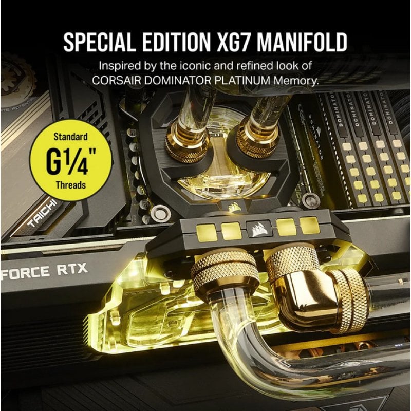 Corsair Hydro X Series iCUE LINK XG7 RGB 40-SERIES GPU Water Block (4090 SUPRIM/GAMING TRIO ...