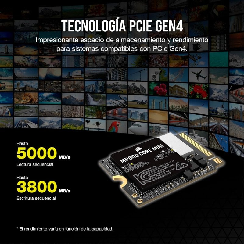 Corsair Force MP600 CORE MINI 1TB SSD NAND 3D TLC M.2 2230 PCI-E 4.0 4x ...