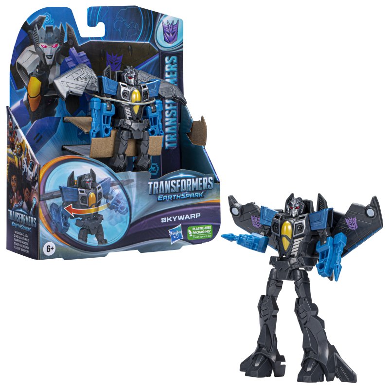Hasbro Original Transformers Figura Earthspark Skywarp Warrior Class ...