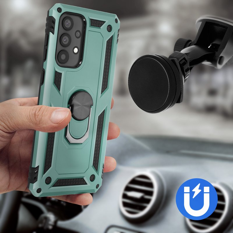 Coque Antichoc Samsung Galaxy A33 5g 2 Matériaux Anneau Support Vidéo ...