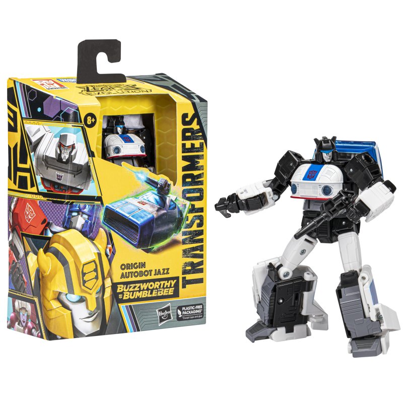 Hasbro Transformers Buzzworthy Bumblebee Legacy : figurine Autobot Jazz Evolution Origin ...