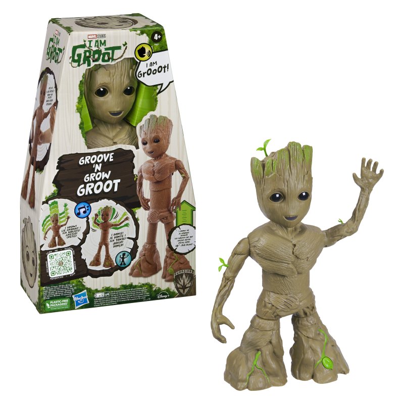 Hasbro Marvel Studios Eu sou Groot Groove 'n Grow Groot Figura ...