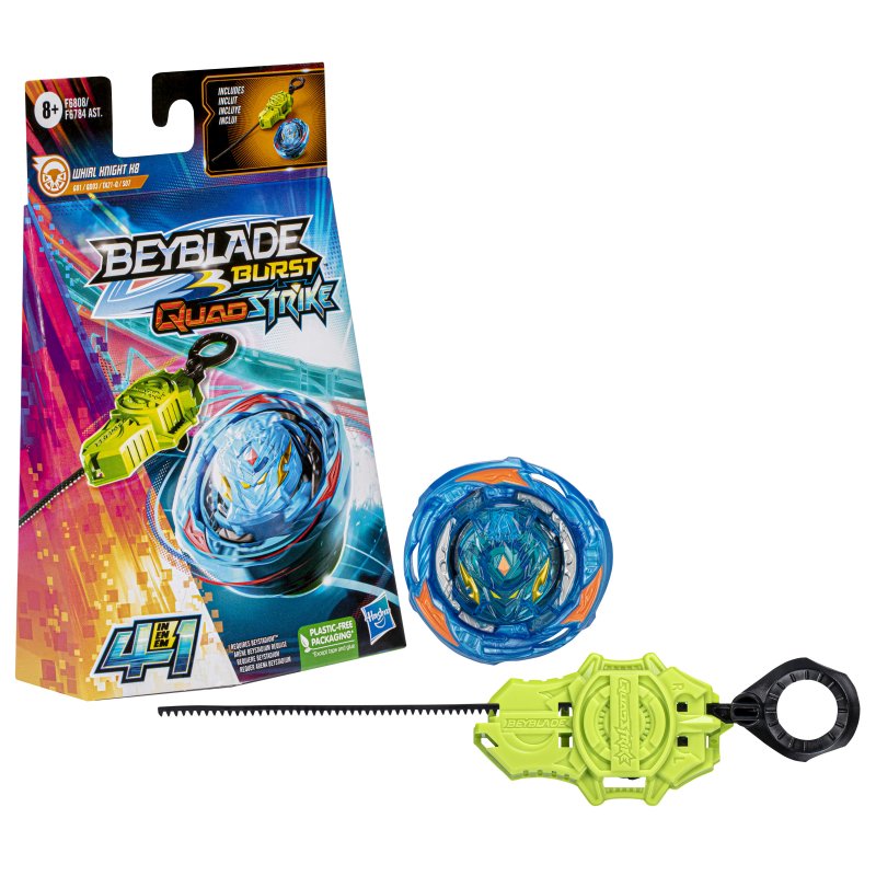 Hasbro Figura Beyblade Burst Quadstrike Kit Inicial con Top Whirl ...