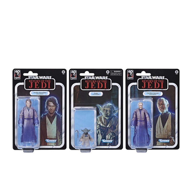 Hasbro Original Star Wars The Black Series Force Ghosts Pack de 3 ...