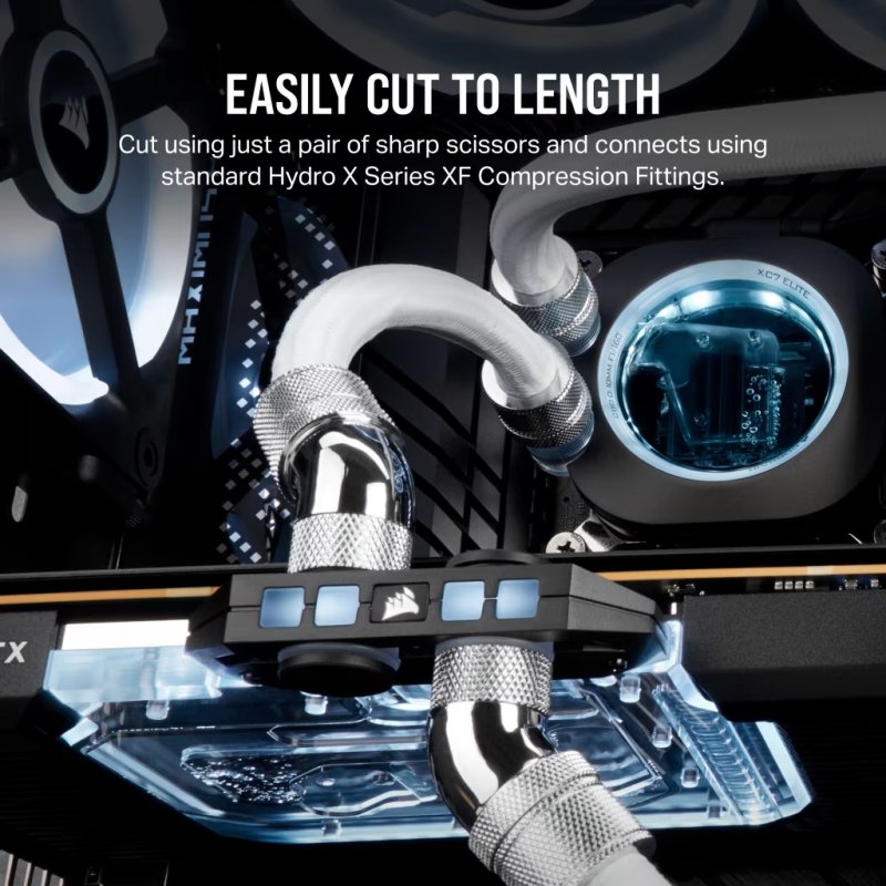 Corsair Hydro X Series XT Softline Mesh Tubing Tubo de Malha Preto ...