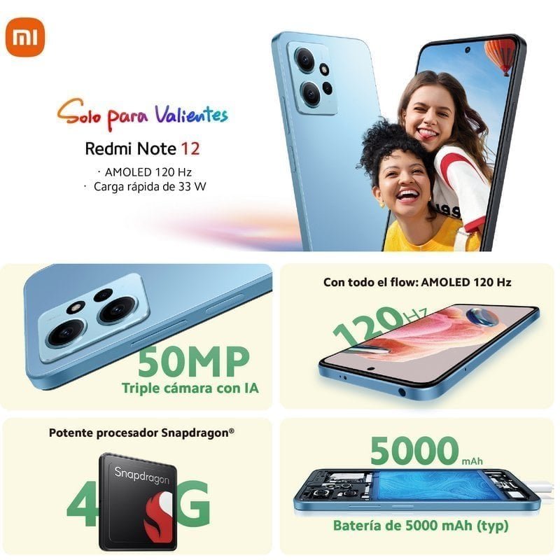 Xiaomi Redmi Note 12 8/256GB Dorado Libre | PcComponentes.com