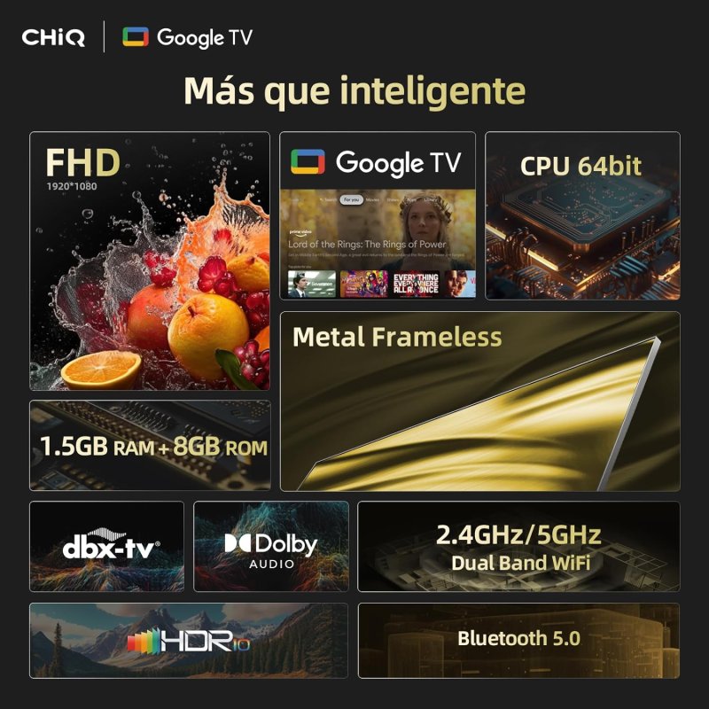CHiQ L32H8CG 32" LED FullHD Smart TV | PcComponentes.com