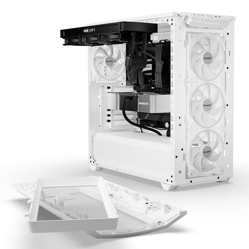 Be Quiet Shadow Base 800 FX White Midi Tower Cristal Templado ARGB USB ...