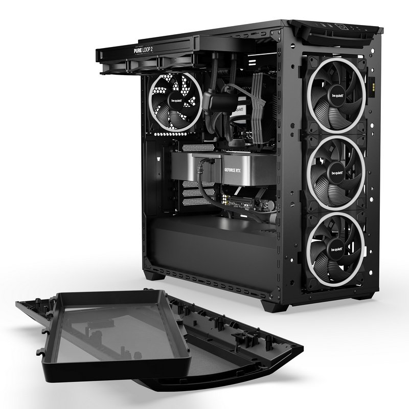 Be Quiet Shadow Base 800 FX Black Midi Tower Cristal Templado ARGB USB ...