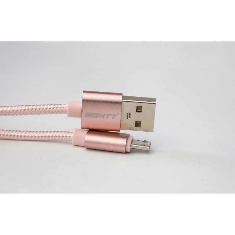 Eightt ECM-1P câble USB 1 m USB 2.0 USB A Micro-USB B Rose ...