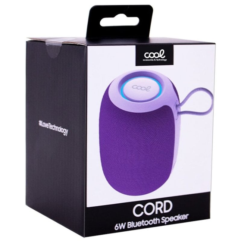 Cool Cord TWS Enceinte Bluetooth portable 6W Violet | PcComponentes.fr
