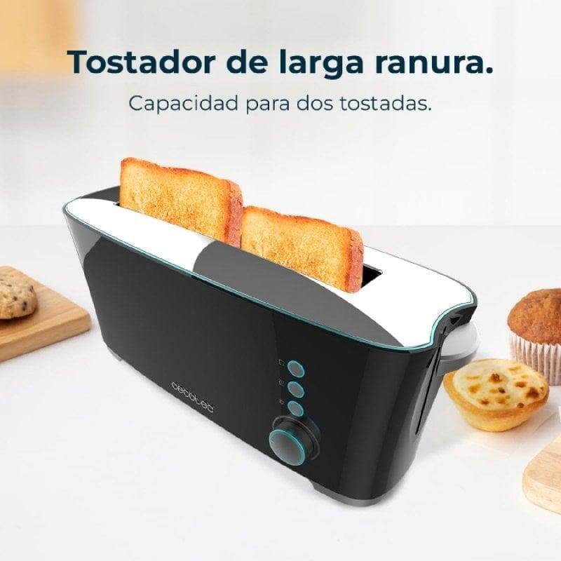 Tostadora Pan Horizontal Orbegozo TO 3010 - Tostadora Dos Rebanadas, Función Descongelación ...