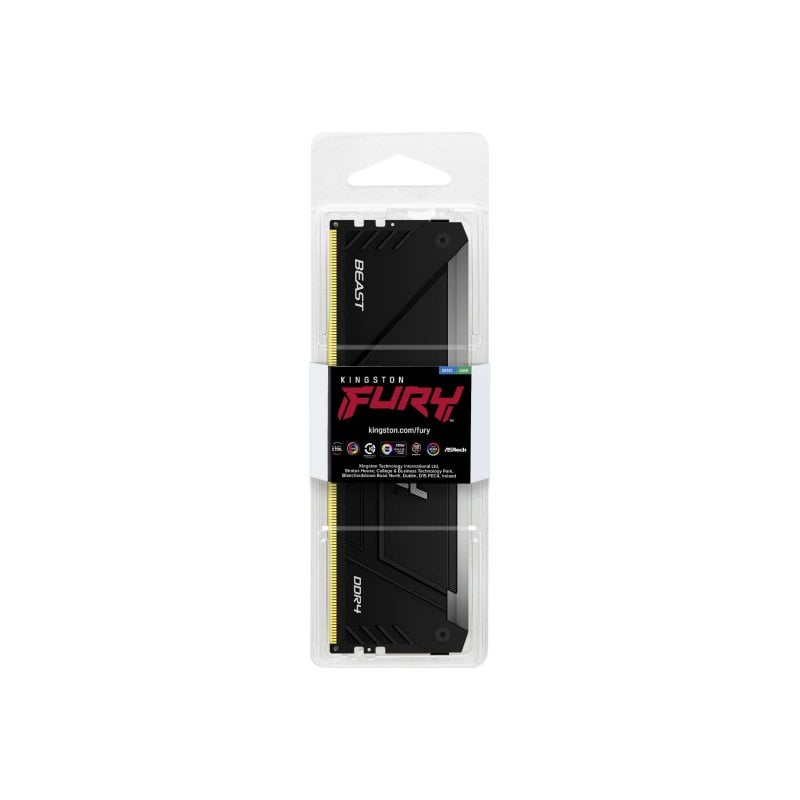 Kingston Technology FURY Beast RGB module de mémoire 16 Go 1 x 16 Go DDR4 3200 MHz ...