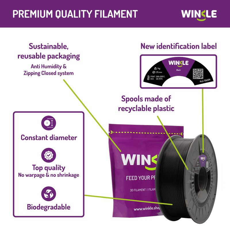 Winkle Filamento 3D PLA HD 1.75mm 1Kg Desert Sand | PcComponentes.com