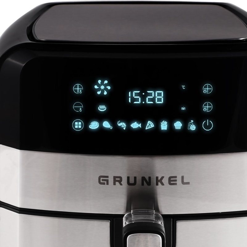 Grunkel Air Fryer Steel Tasty Fryer Air Fryer 6L 1500W Acier inoxydable ...