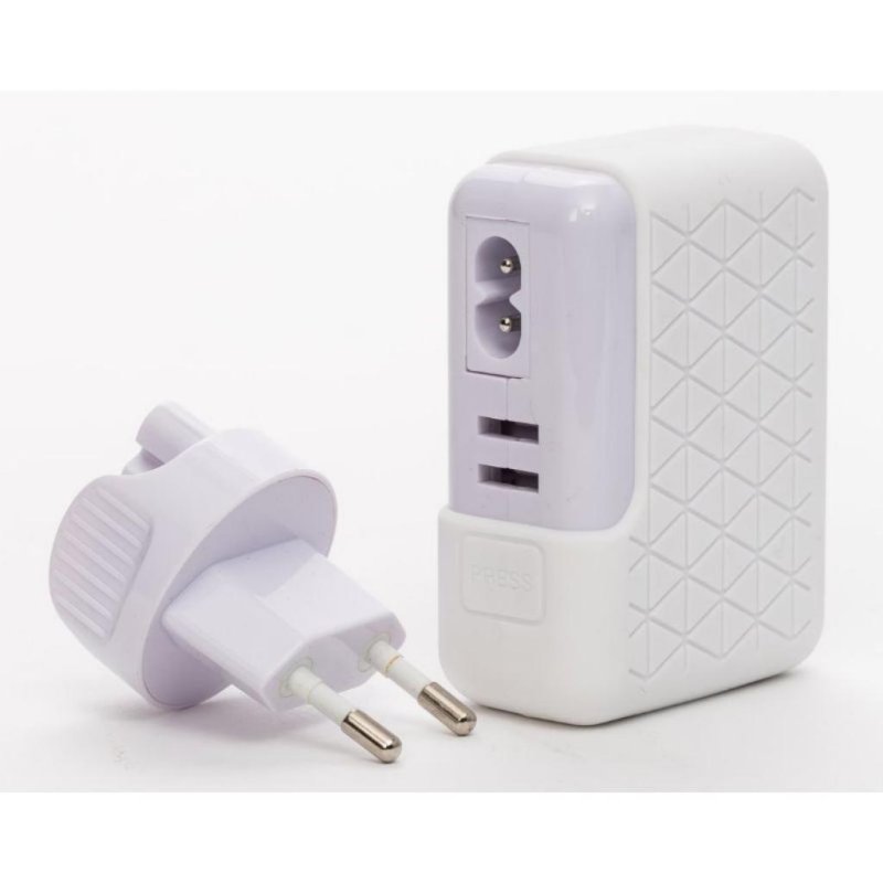 Bluestork BS-220-4USB/PBK Cargador 4x USB 5V Blanco | PcComponentes.com