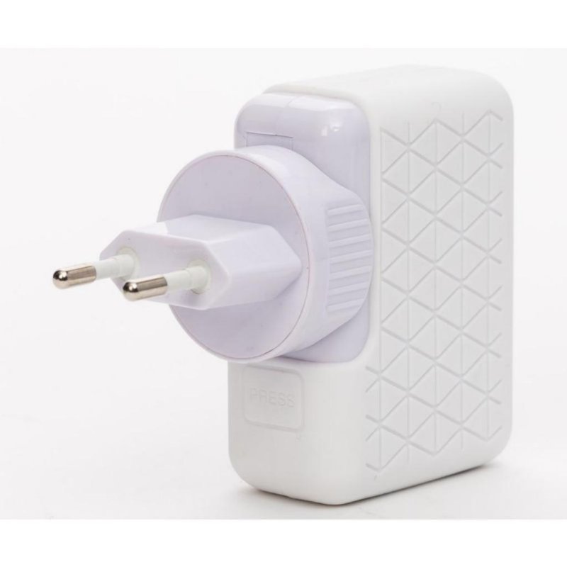 Bluestork BS-220-4USB/PBK Cargador 4x USB 5V Blanco | PcComponentes.com