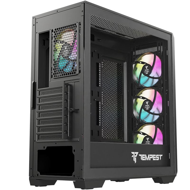 Tempest Fort ARGB ATX Cristal Templado USB 3.0 Negra | PcComponentes.com