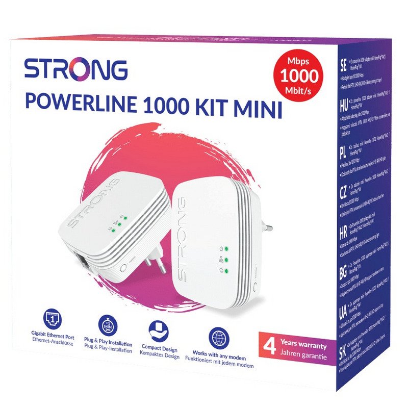 Forte Kit Adaptador Powerline 1000 Mini Powerline/PLC 1000Mbit/s ...
