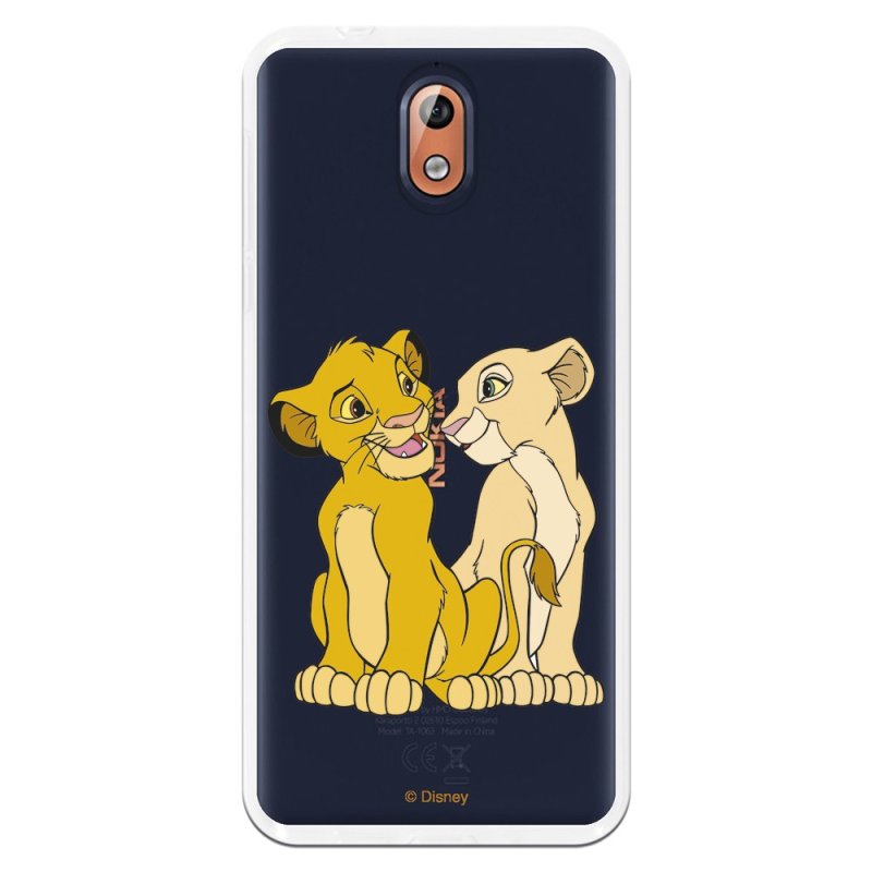 Capa transparente oficial Disney Simba e Nala para Nokia 3.1 - O Rei ...