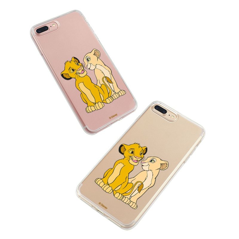 Capa transparente oficial Disney Simba e Nala para Nokia 7.1 - O Rei ...