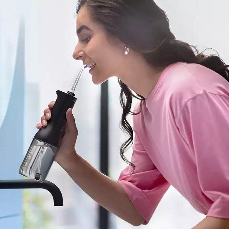 Philips Power Flosser 3000 sans fil HX3826/33 Jet dentaire - Noir ...