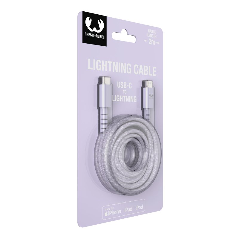 Fresh'n Rebel Cable USB-C a Lightning 2m Dreamy Lilac | PcComponentes.com