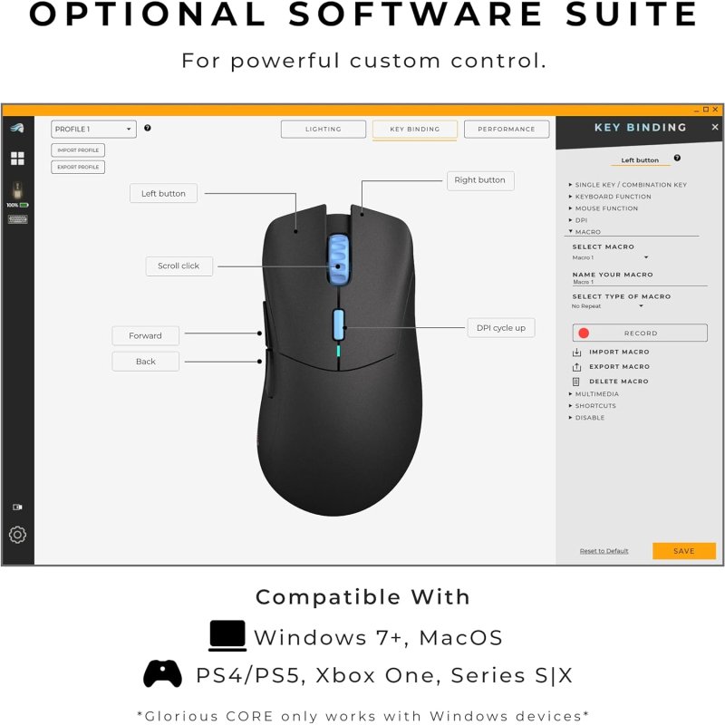 Glorious Model D Pro Ratón Gaming 19000DPI Negro | PcComponentes.com