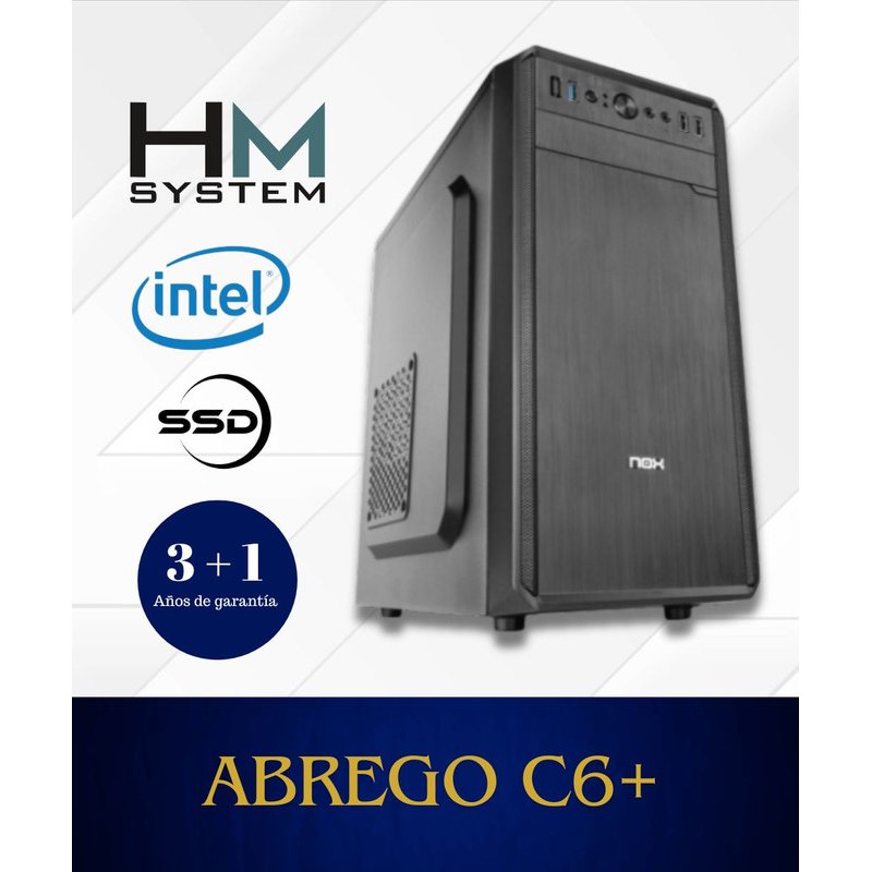 HM System Abrego C6+ Intel Core i3 10100/8GB/240GB SSD | PcComponentes.fr